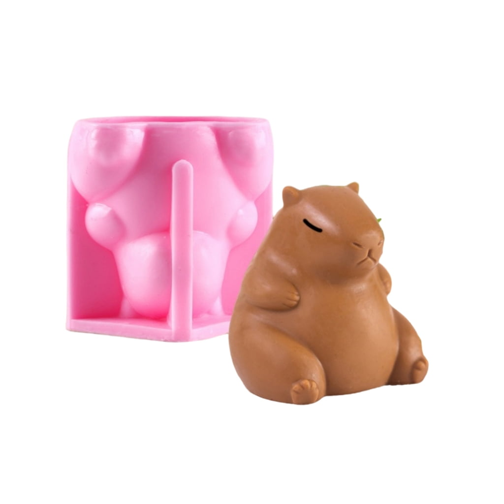 Capybara Animal Shape Silicone Mold for Cake Candle Soap Resin Crafting ...
