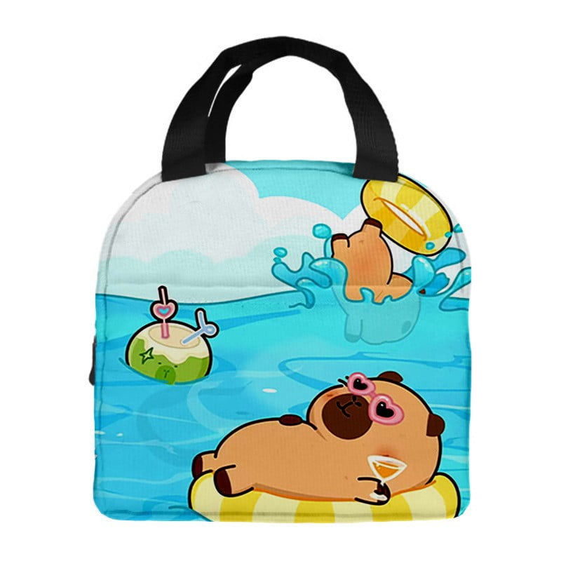 Capybara Anime Lunch Bag & Lunch Box for Men Women Teens - Insulated ...