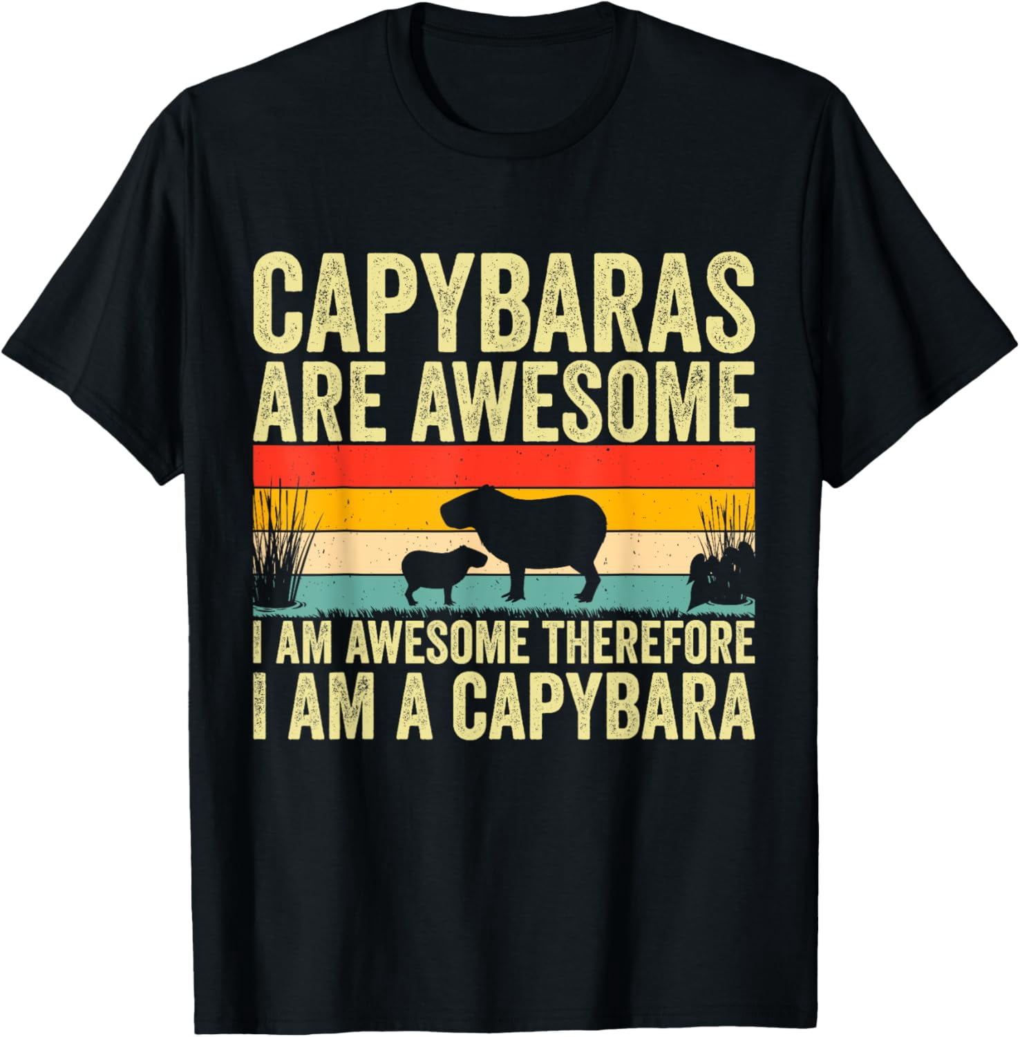 Capybara Are Awesome Funny Capybara Animal Lovers Men Women T-Shirt ...
