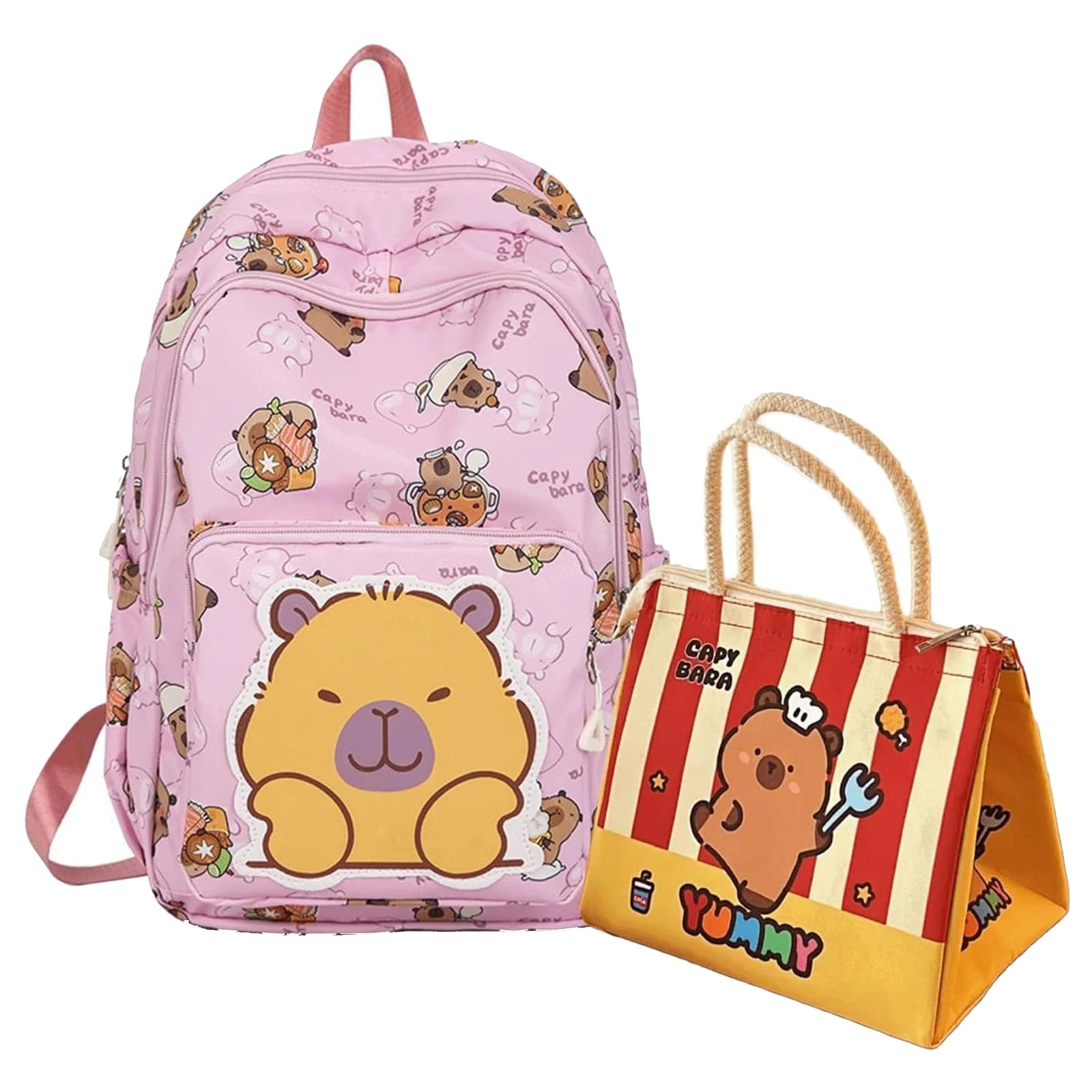 Capybara Backpack, Capybara Book Bags, Capybara School Bag, Cartoon ...