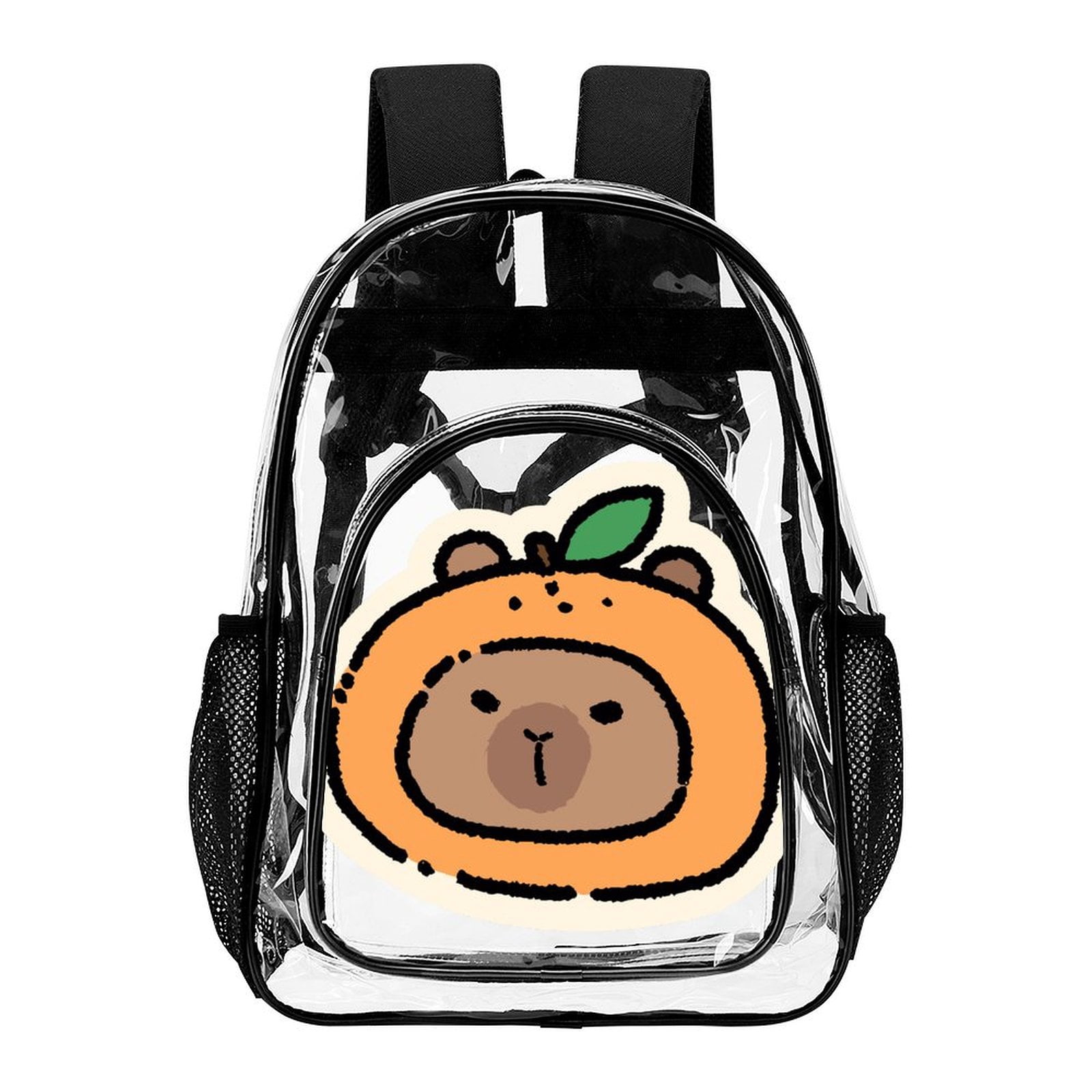 Capybara Backpack Transparent Bags Clear backpack Capybara Merch ...