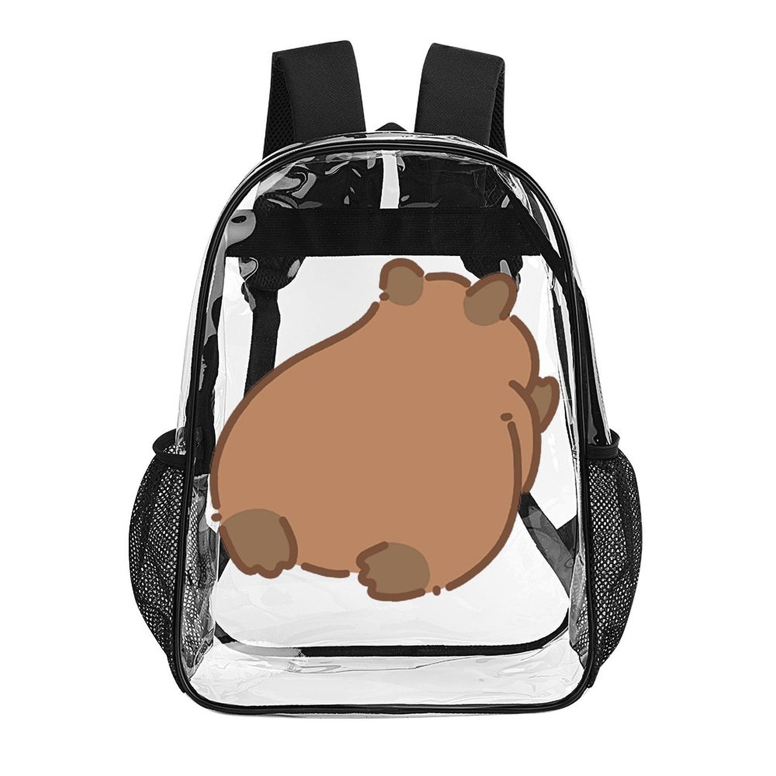 Capybara Backpack Transparent Bags Clear backpack Capybara Merch ...