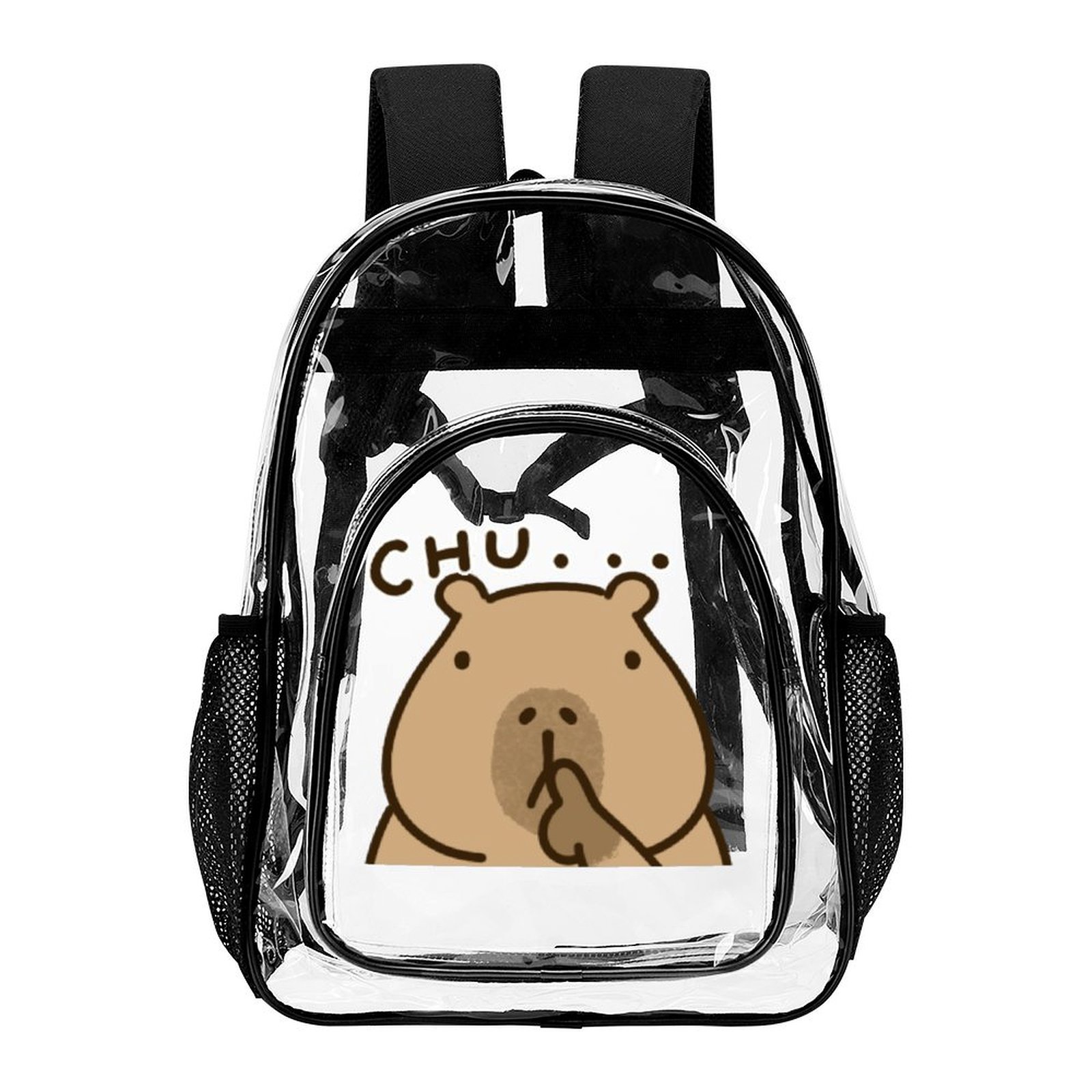 Capybara Backpack Transparent Bags Clear backpack Capybara Merch ...