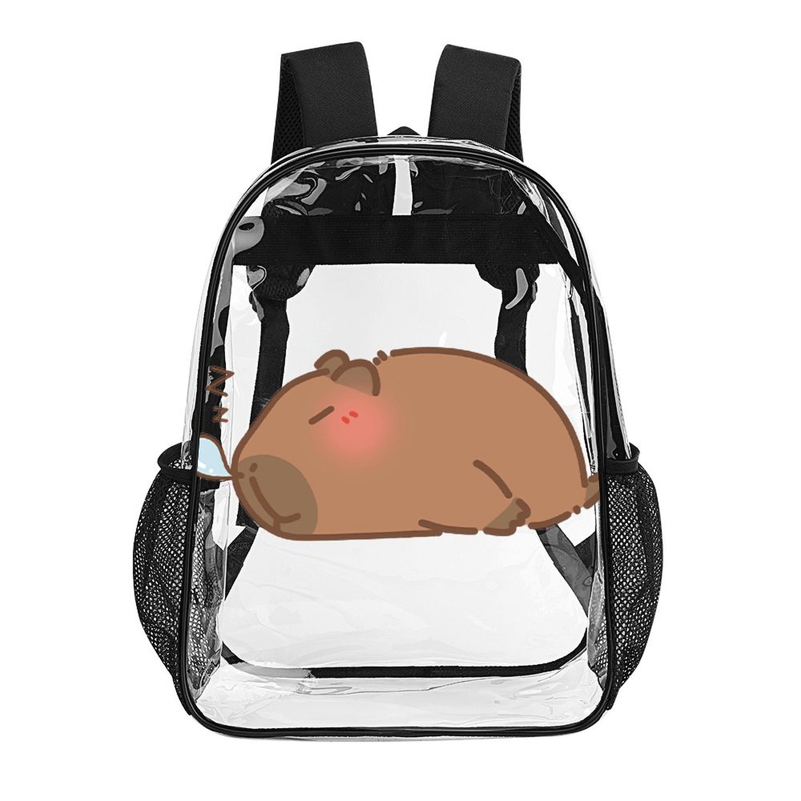 Capybara Backpack Transparent Bags Clear backpack Capybara Merch ...