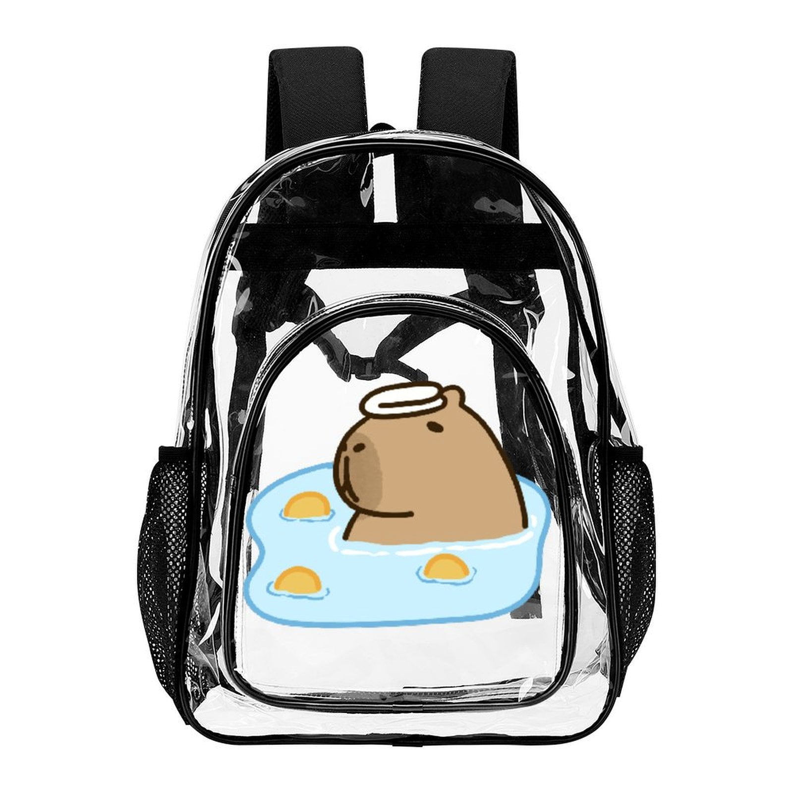 Capybara Backpack Transparent Bags Clear backpack Capybara Merch ...