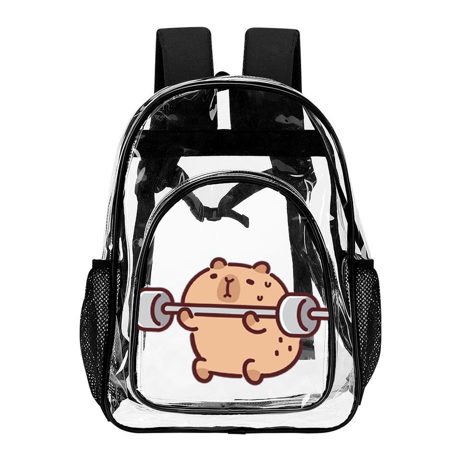 Capybara Backpack Transparent Bags Clear backpack Capybara Merch ...