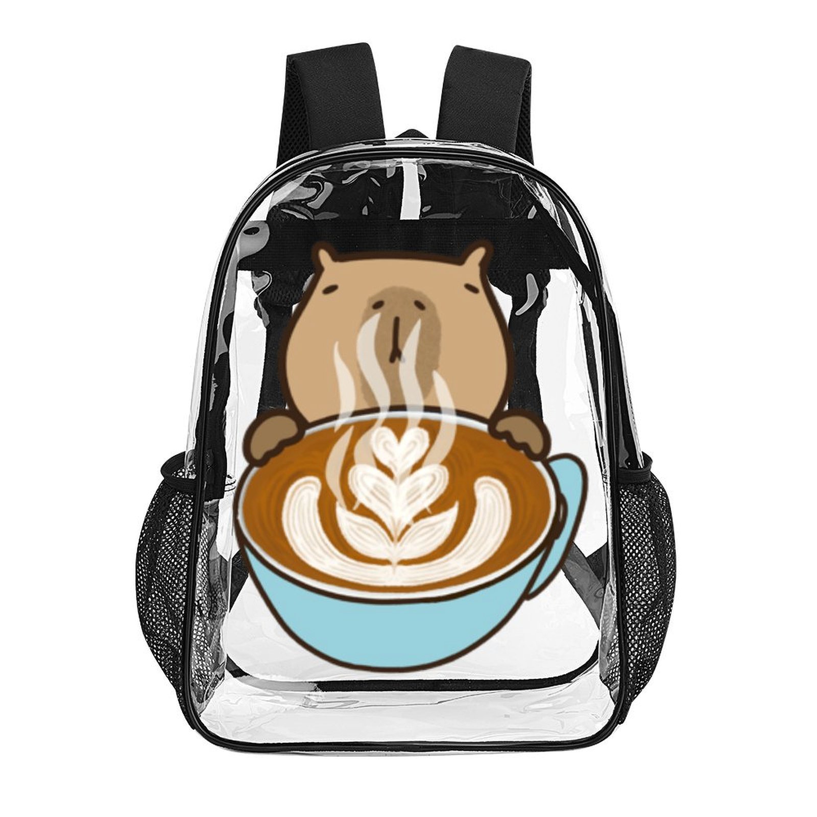 Capybara Backpack Transparent Bags Clear backpack Capybara Merch ...
