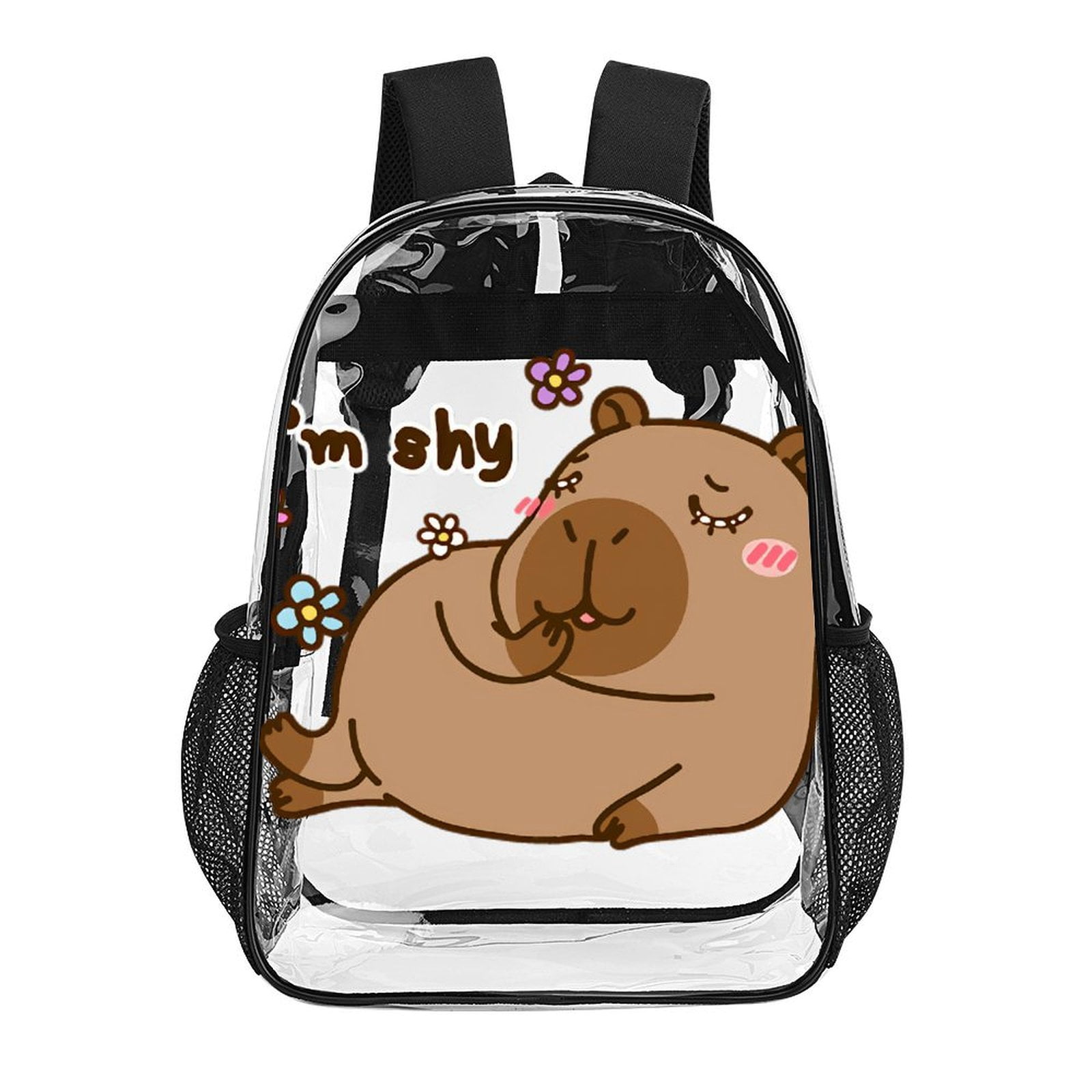 Capybara Backpack Transparent Bags Clear backpack Capybara Merch ...