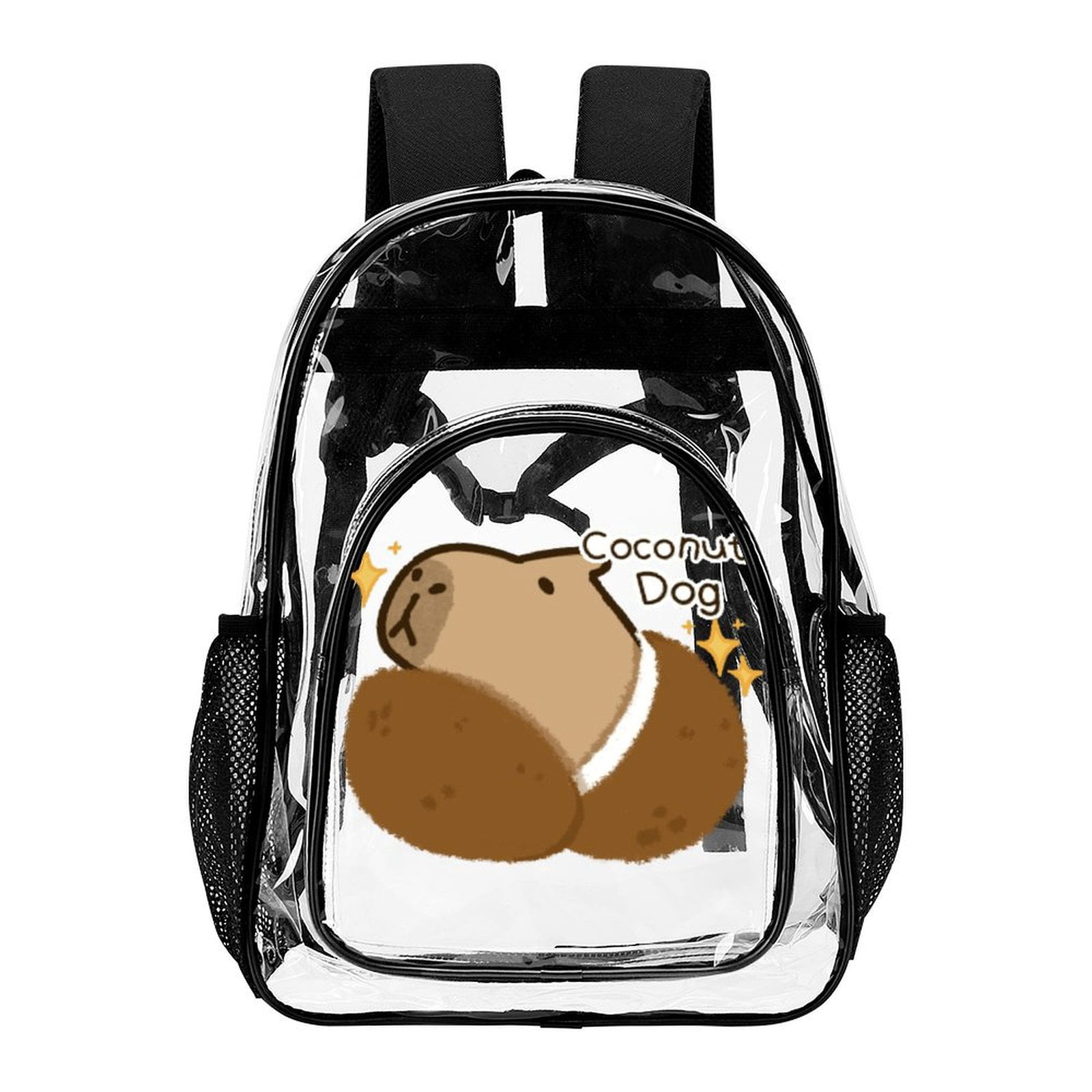 Capybara Backpack Transparent Bags Clear backpack Capybara Merch ...
