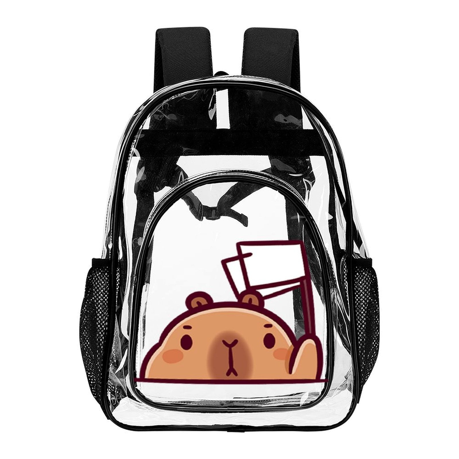 Capybara Backpack Transparent Bags Clear backpack Capybara Merch ...