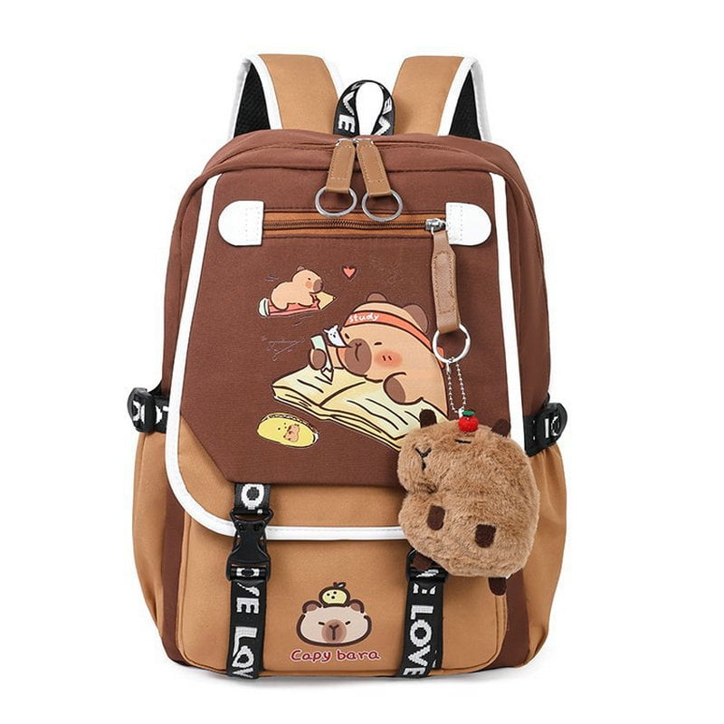 Capybara Backpacks Schoolbag for Teenage Waterproof Girls Boys Backpack ...