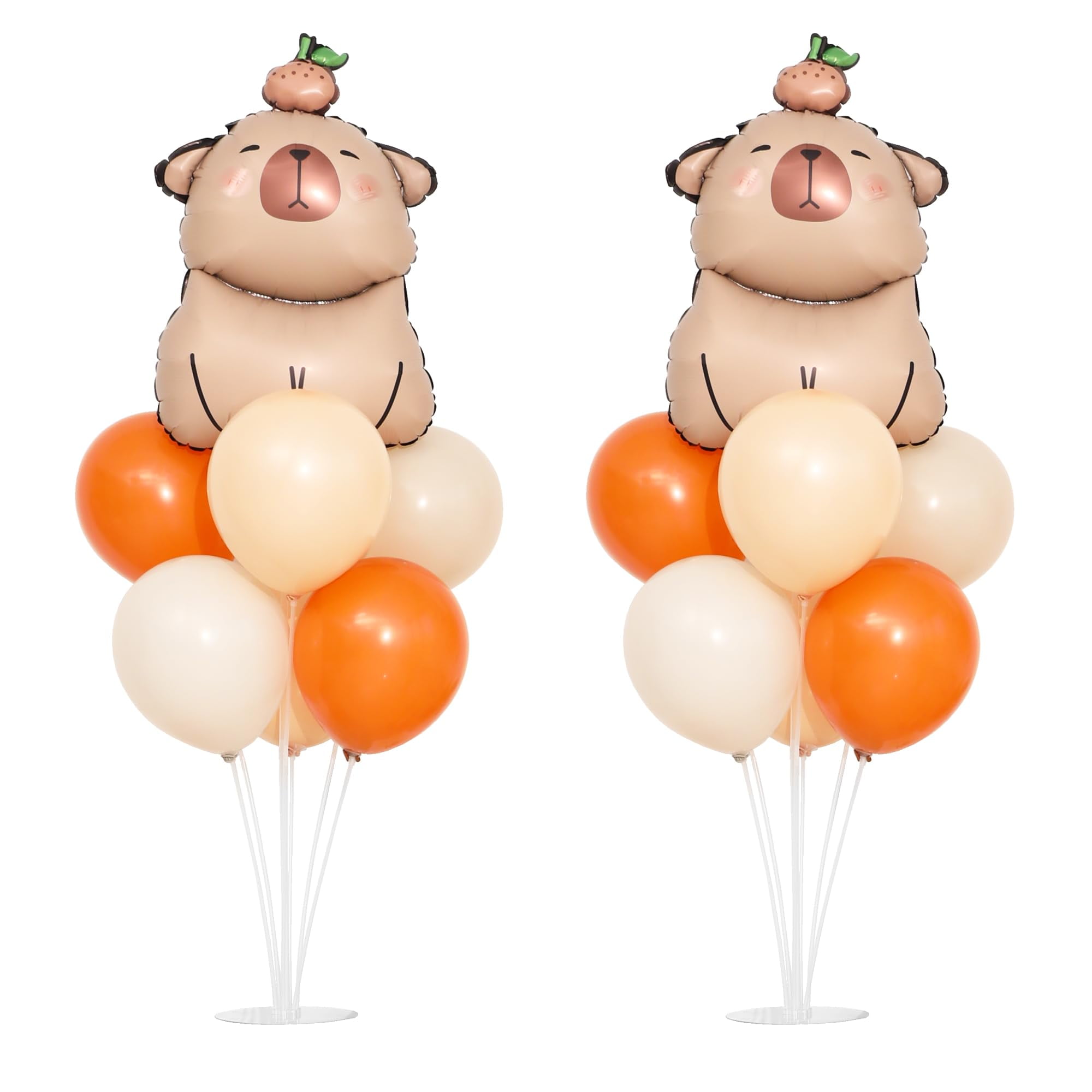 Capybara Balloon Stand Kit 2 Set Balloon Stand Table Centerpiece with 2 ...