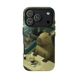 Capybara Barista Coffee Cafe Cozy Morning Art Phone Case 17 16 15 14 13 ...