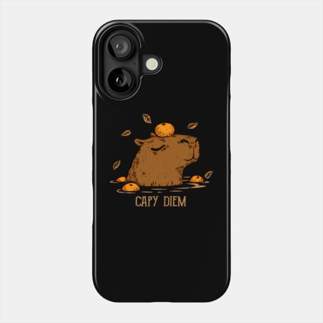 Capybara Bathing with a Rubber Ducky Case for Apple iPhone 11-17 Series ...