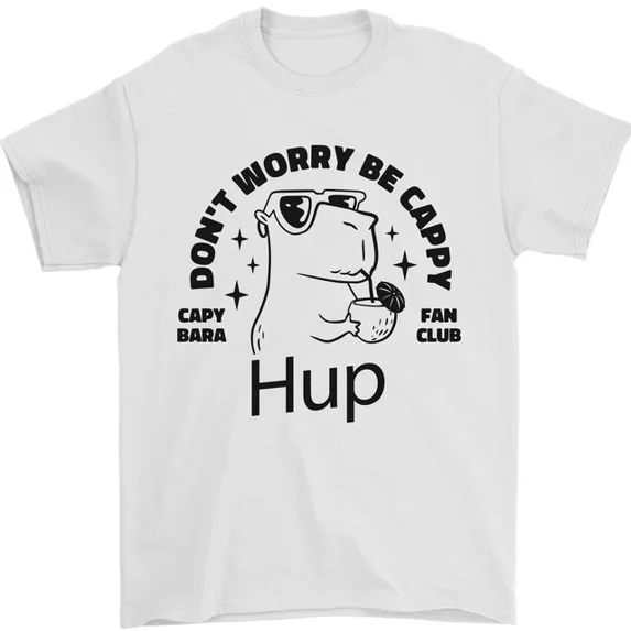 Capybara Be Cappy Funny T-Shirt - Walmart.com