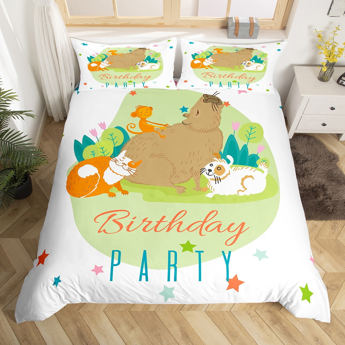Capybara Bedding Gifts for Kids Teens,Cartoon Capybara Stuffed Animals ...