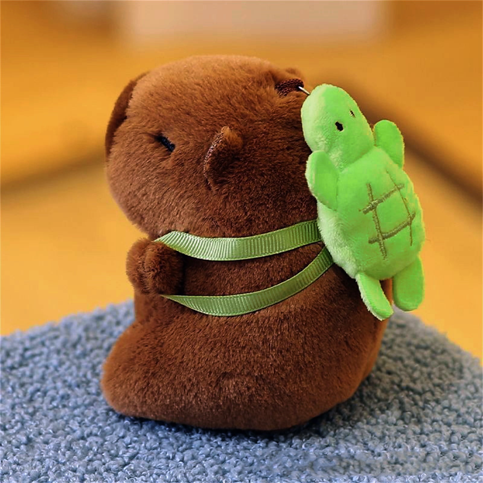 Capybara Birthday: 9-Inch Adorable Capybara Plush with Turtle Backpack ...