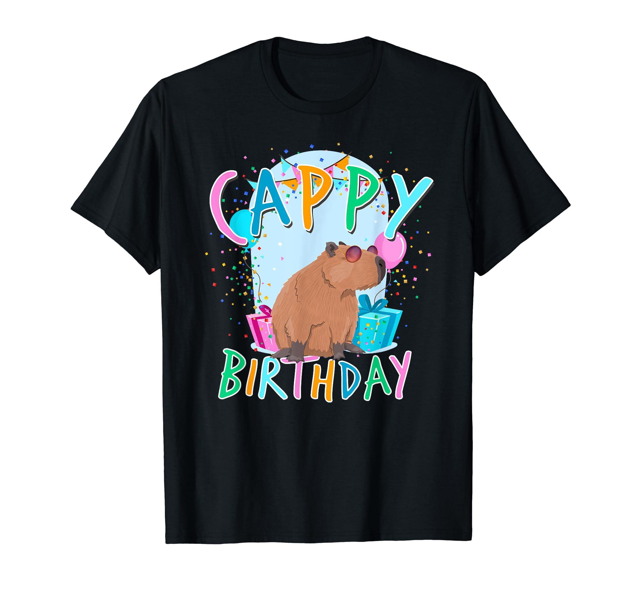 Capybara Birthday Party Capybaras For Girls And Boys T-Shirt - Walmart.com