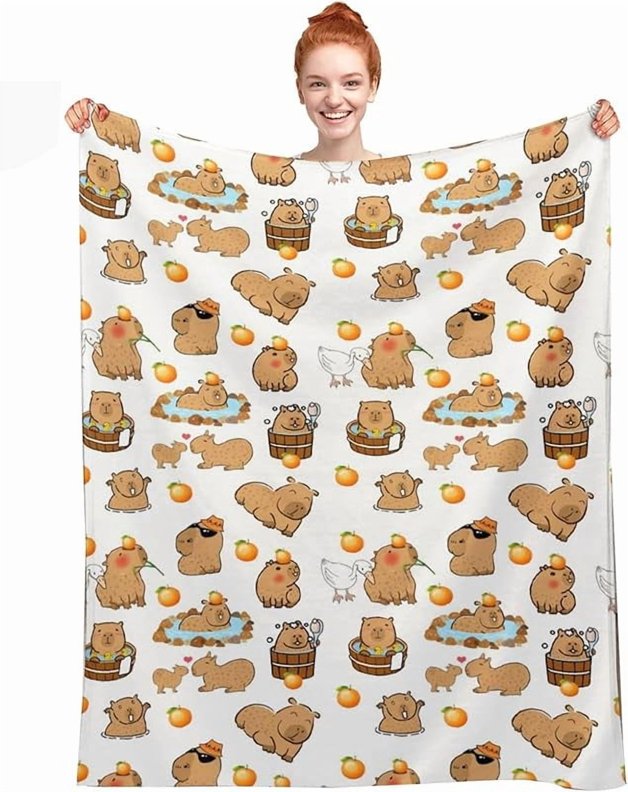 Capybara Blanket - 40"x30" Cute Plush Throw Blanket for Girls & Boys ...