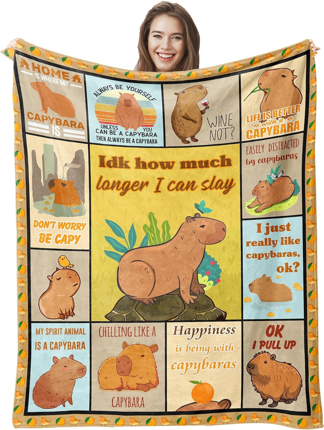 Capybara Blanket, Capybara Gifts, Capybara Stuffed Animals, Capybara ...