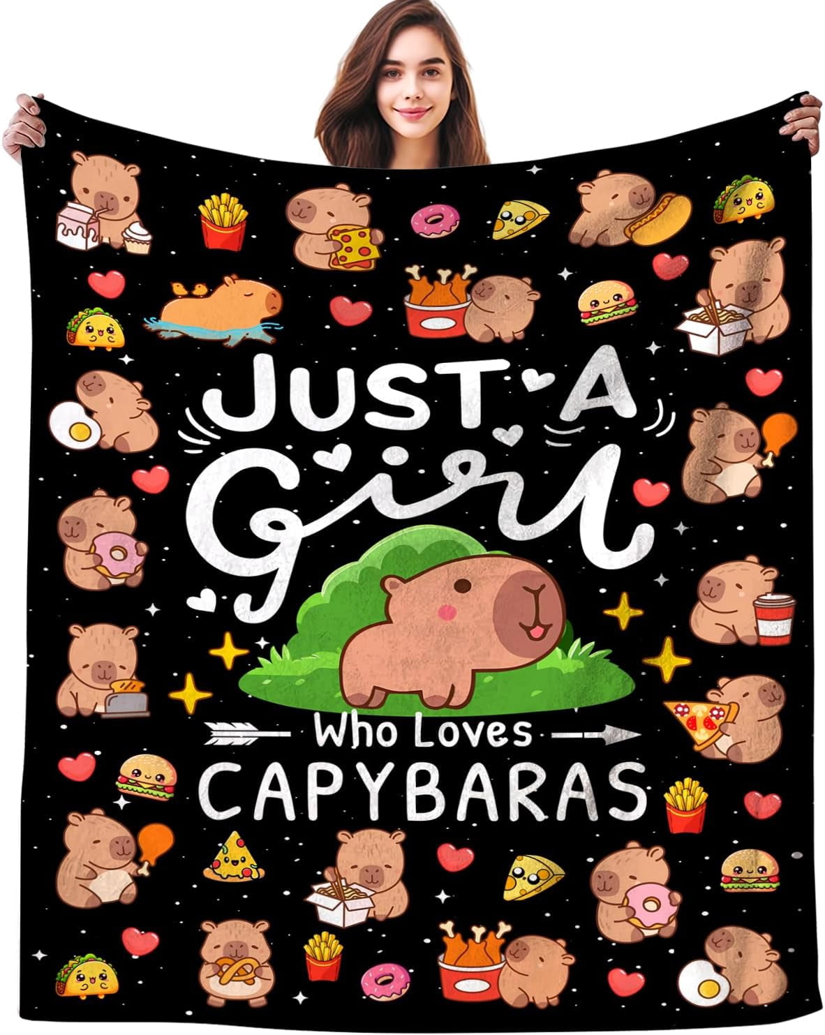 Capybara Blanket Gifts for Capybara Lovers Stuff Capybaras Blankets and ...