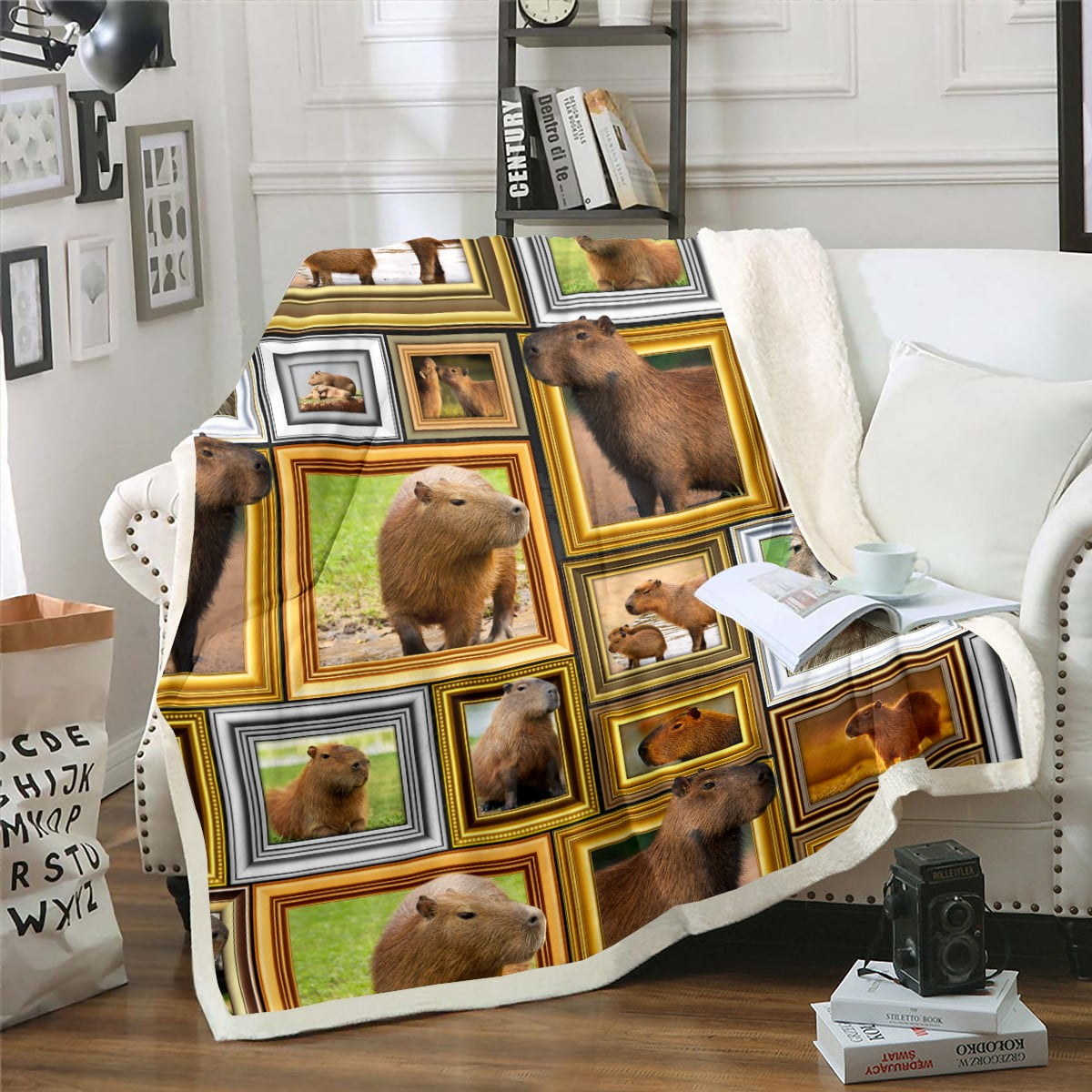Capybara Blanket Rodent Animals Capybara Bedding Gifts for Capybara ...