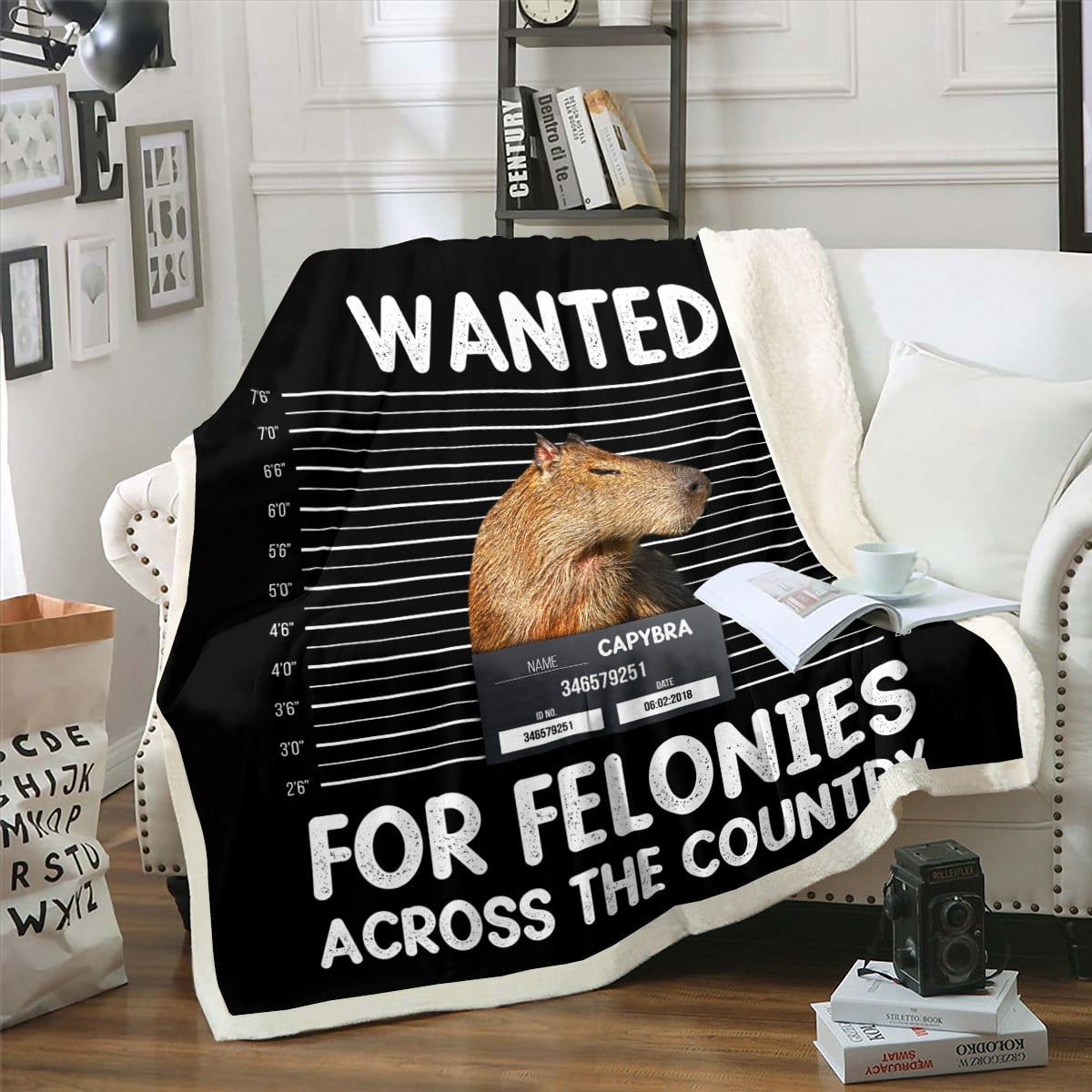 Capybara Blanket Wild Animal Capybara Throw Blanket Gifts for Capybara ...