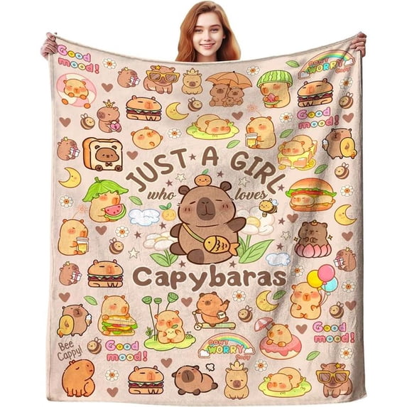 Capybara Blankets for Women Capybaras Gifts Stuff Cute Capybaras ...