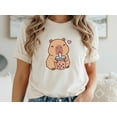 Capybara Boba Shirt, Cute Bubble Tea Capybara Tee, Kawaii Animal Lover ...