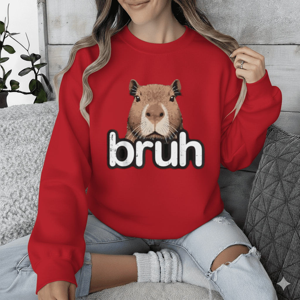 Capybara Bruh Meme Funny Rodent Lover Cute Animal Humor For All ...