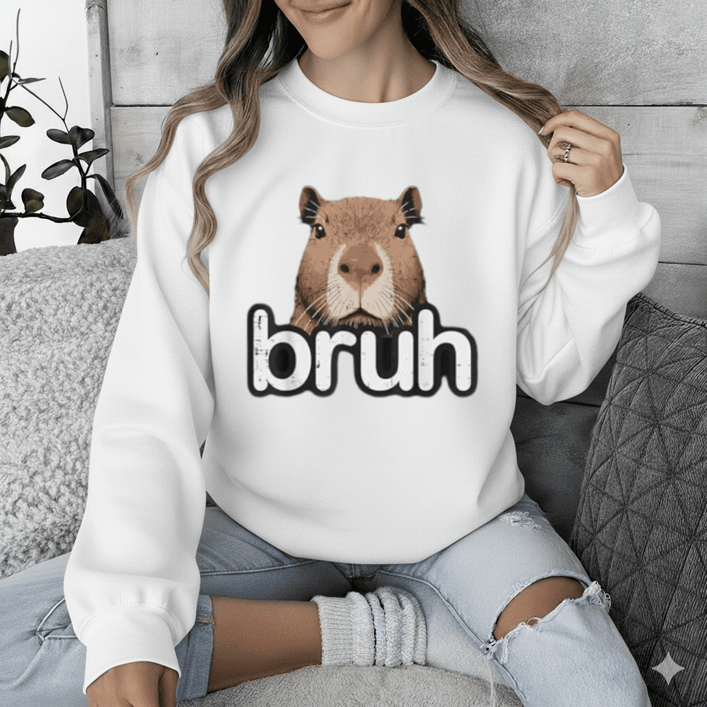 Capybara Bruh Meme Funny Rodent Lover Cute Animal Humor For All ...