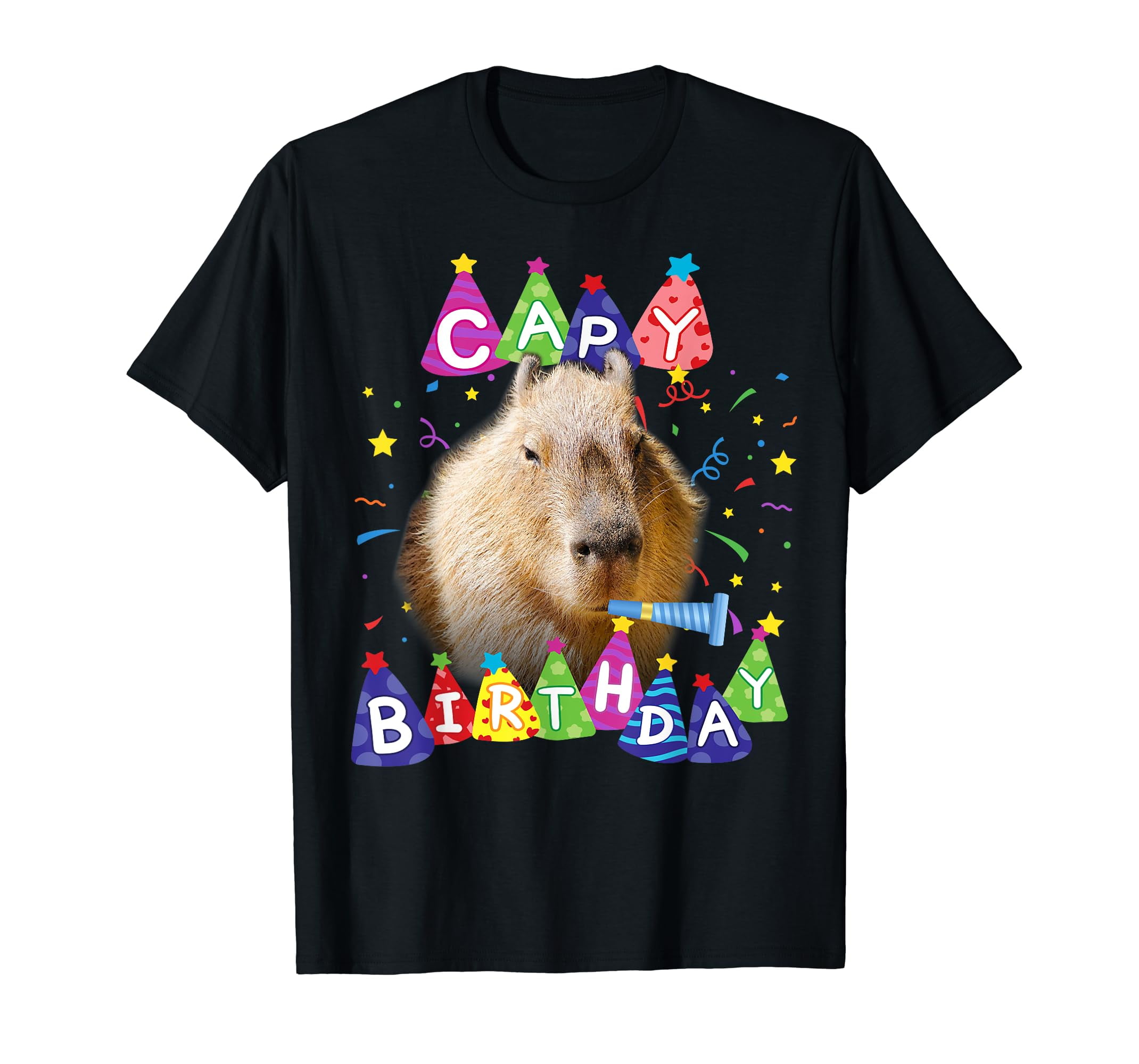 Capybara Capy Birthday Happy birthday Capybaras Funny meme T-Shirt ...