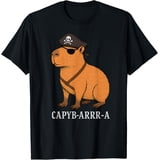 Capybara Capyb Arrr A Pirate Animal Lover T-Shirt Tee - Walmart.com