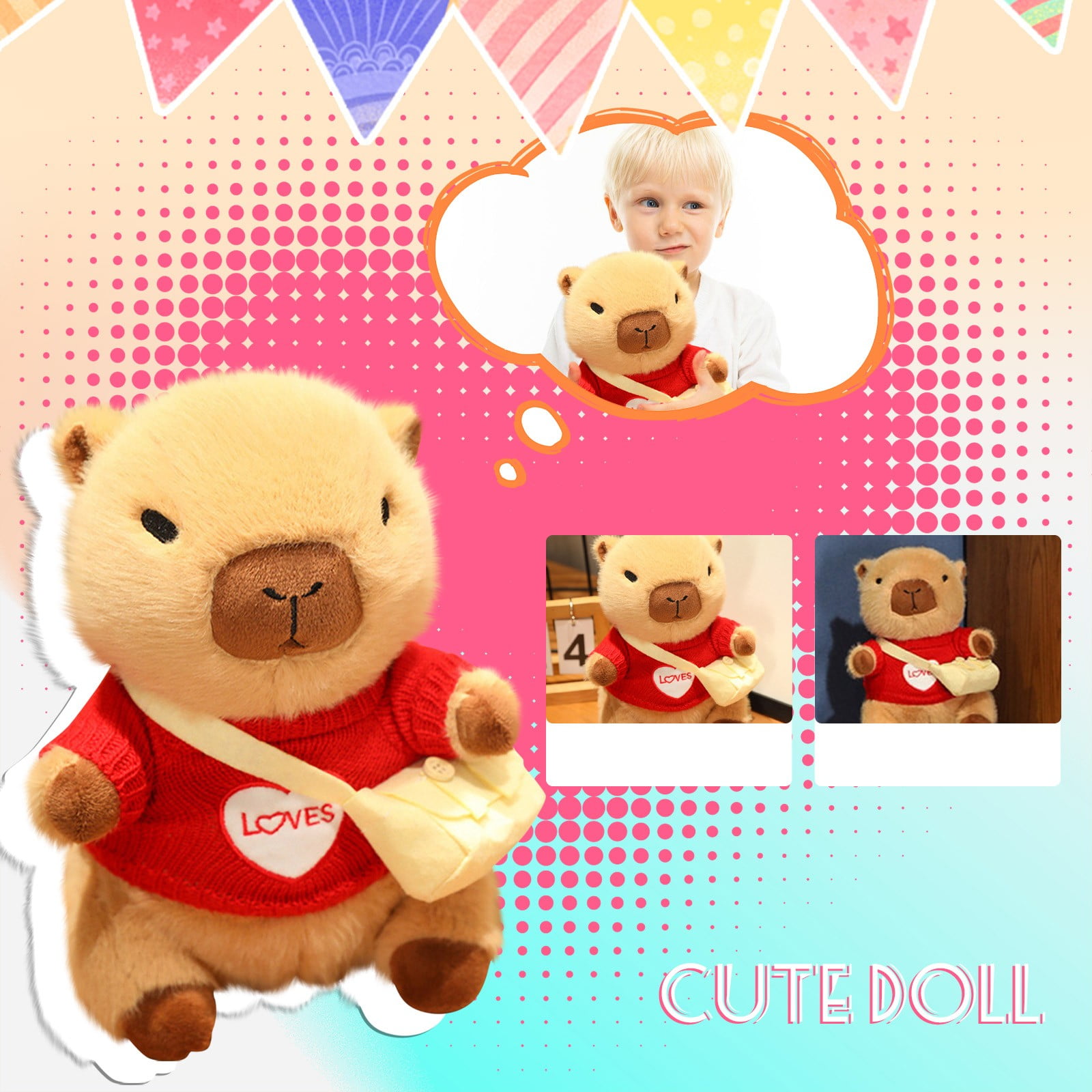 Capybara,Capybara Plush,Kapibala,Capybara Cute Stuffed Plush Toys Gift ...