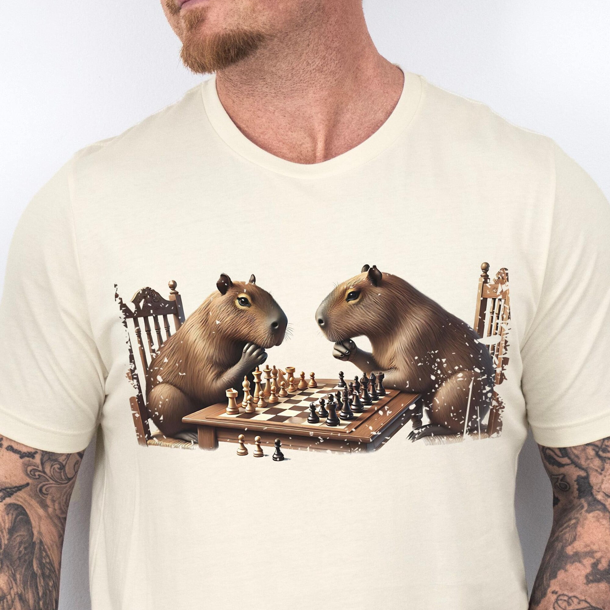 Capybara Chess Tee Animal Lover Gift Wildlife Shirt Chess player Gift ...