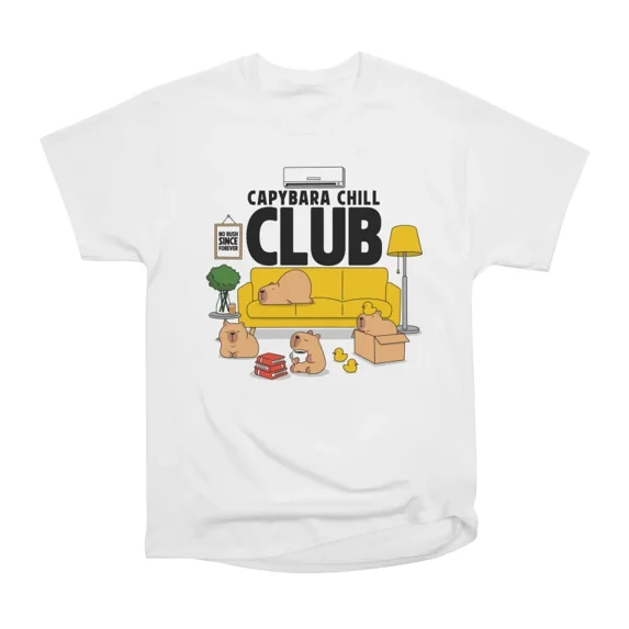 Capybara Chill Club T-Shirt Tee Gift For Him Merch For Her Apparel For ...