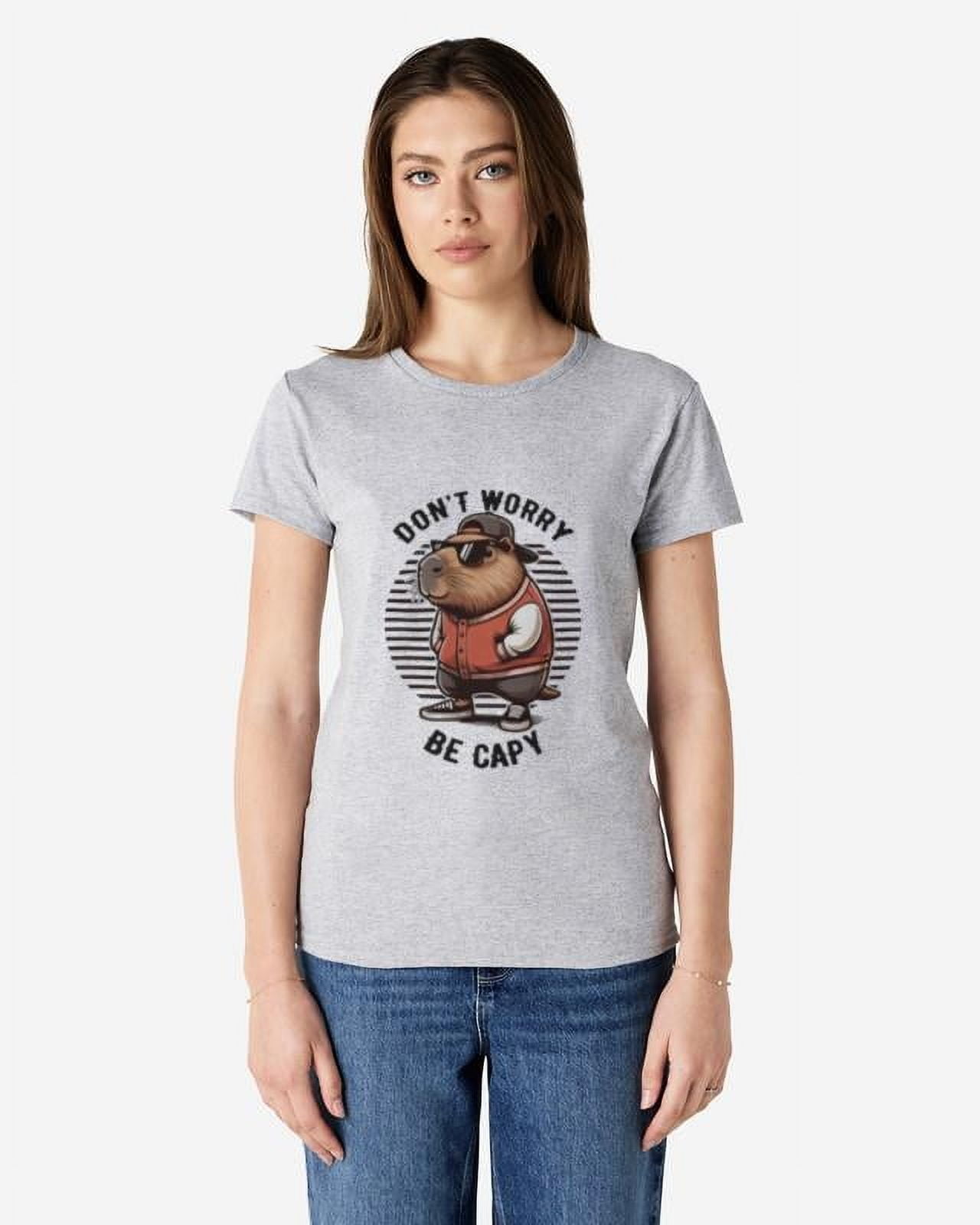 Capybara Chill T-shirt – “Don’t Worry Be Capy” Funny Vibe Design ...