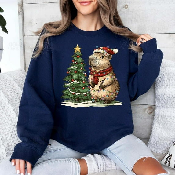 Capybara Christmas Shirt, Capybara, Capybara Shirt, Capybara Women ...