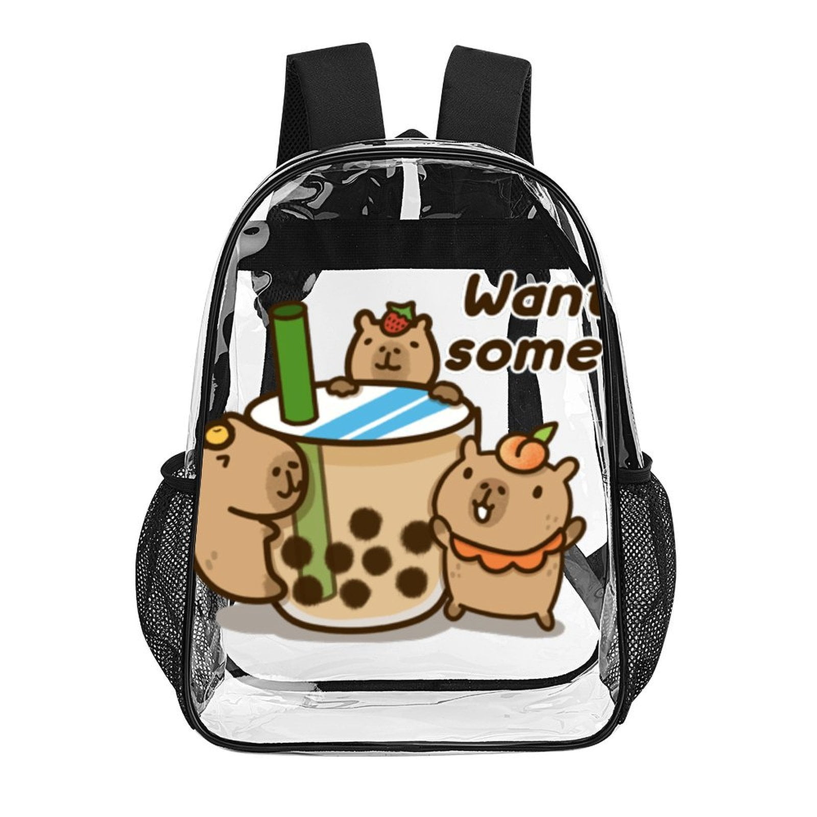 Capybara Clear Backpack Anime Gift Capybara Merch - Walmart.com
