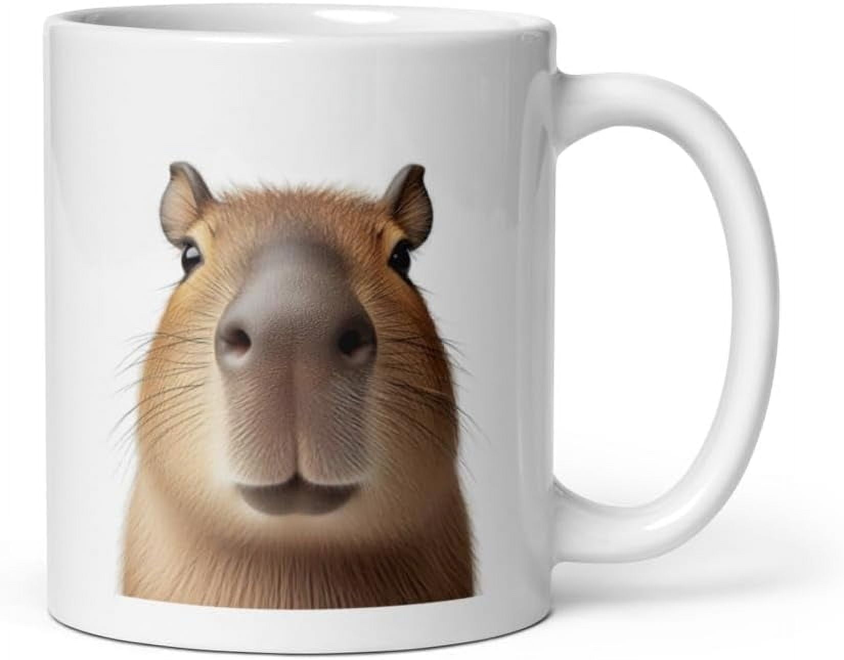 Capybara Coffee Mug，Loute Animal Ceramic Mugs,Capybara Head Mugs, 11 oz ...