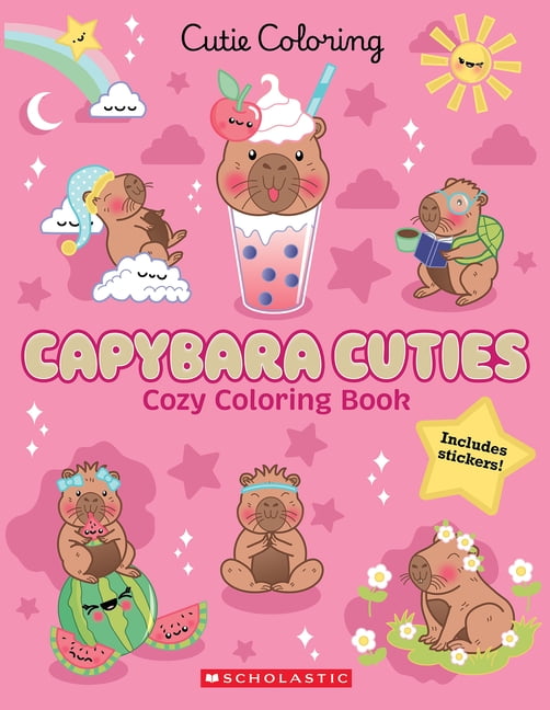 Capybara Cuties: Cozy Coloring Book, (Paperback) - Walmart.com
