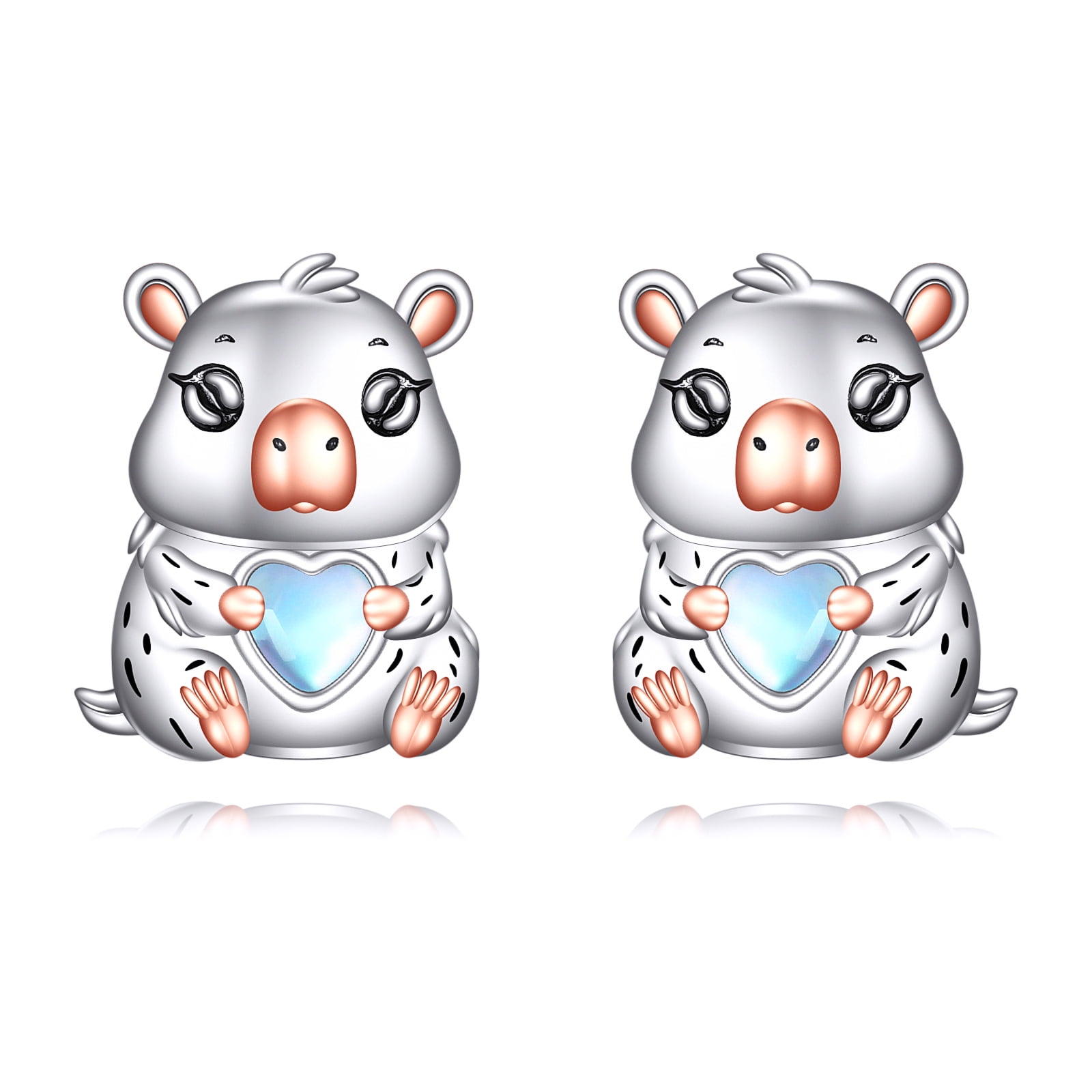 Capybara Earrings 925 Sterling Silver Capybara Stud Earrings Capybara ...