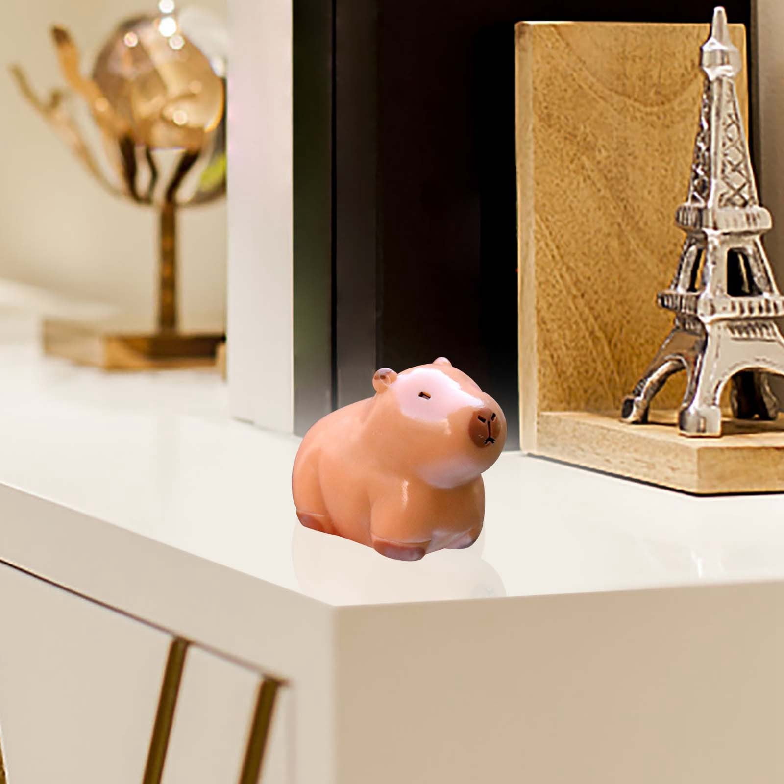 Capybara Family Figurines Mini Capybara for Crafts Dollhouse Miniature ...