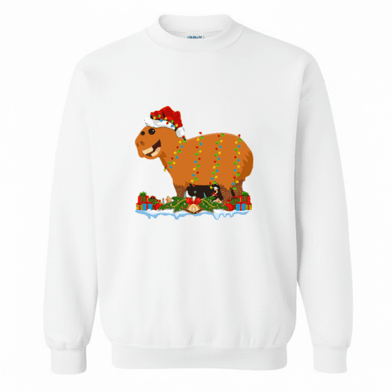 Capybara Family Holiday Pet Lover Matching Festive Cheer Sweatshirt, up ...