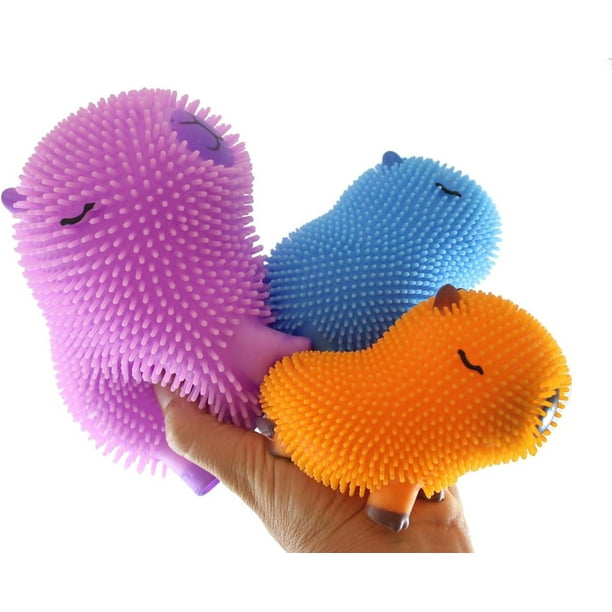 Capybara Family Set of 3 Puffer Air- Filled Squeeze Stress Balls ...