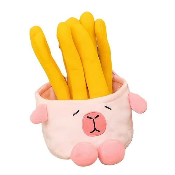 Capybara French Fries Cute Capybara Bag Home Pendant Comfort Doll ...