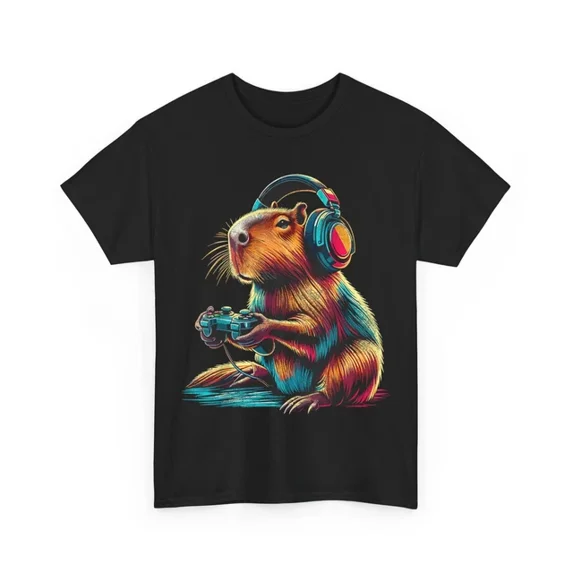 Capybara Funny Video Games Capybara Unisex S-5XL Hot Trending Shirt ...