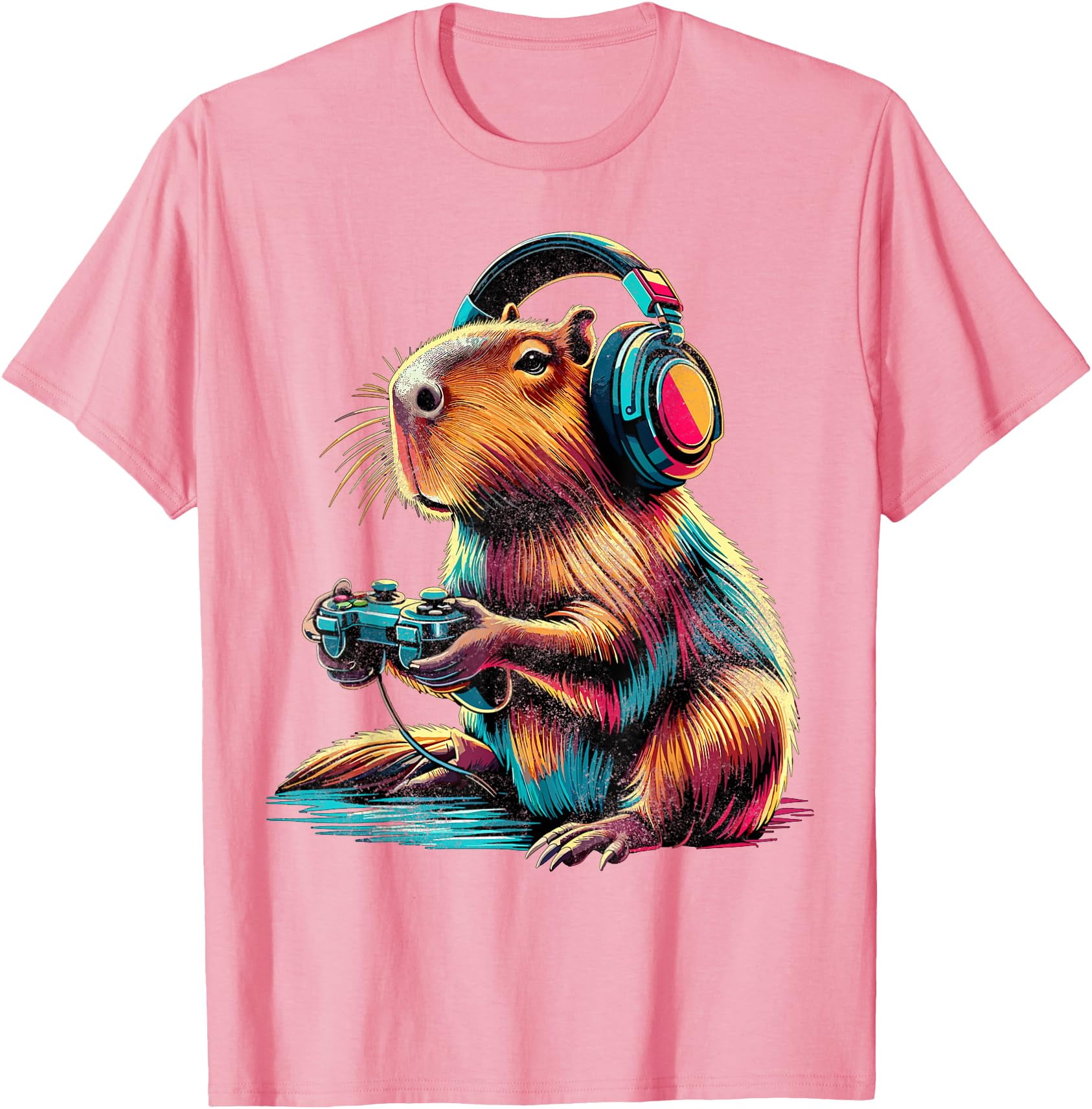 Capybara Funny Video Games Capybara Unisex T-Shirt for Men Women Kids ...