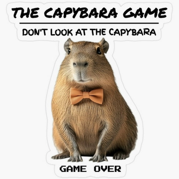Capybara Game Transparent Stickerphone Decal Water Bottle Stickers ...