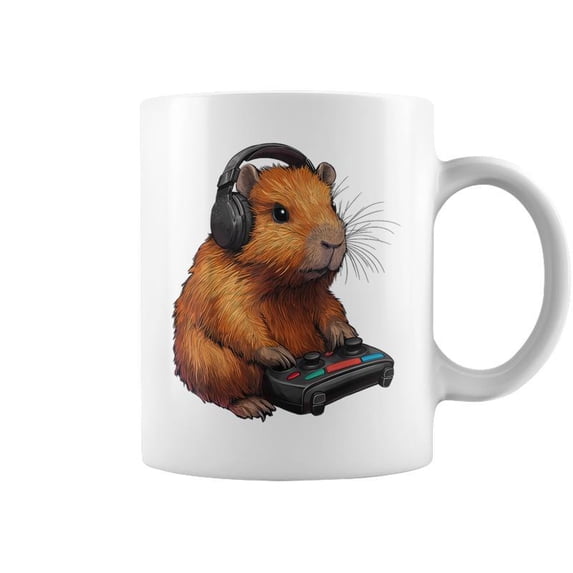 Capybara Gamer Gaming Game Graphic Coffee Mugs - Walmart.com